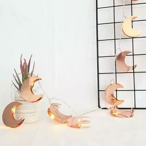 Accents | New Urban Copper Crescent Moon Light Set | Poshmark